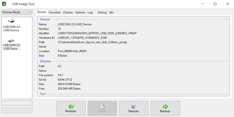 USB Image Tool – DatiCloud.it
