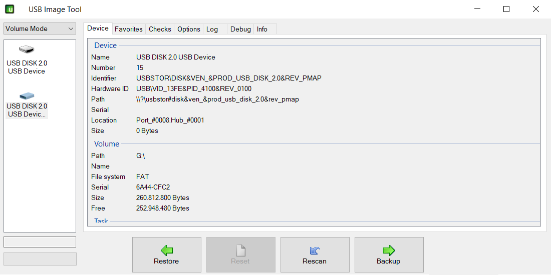 USB Image Tool – DatiCloud.it